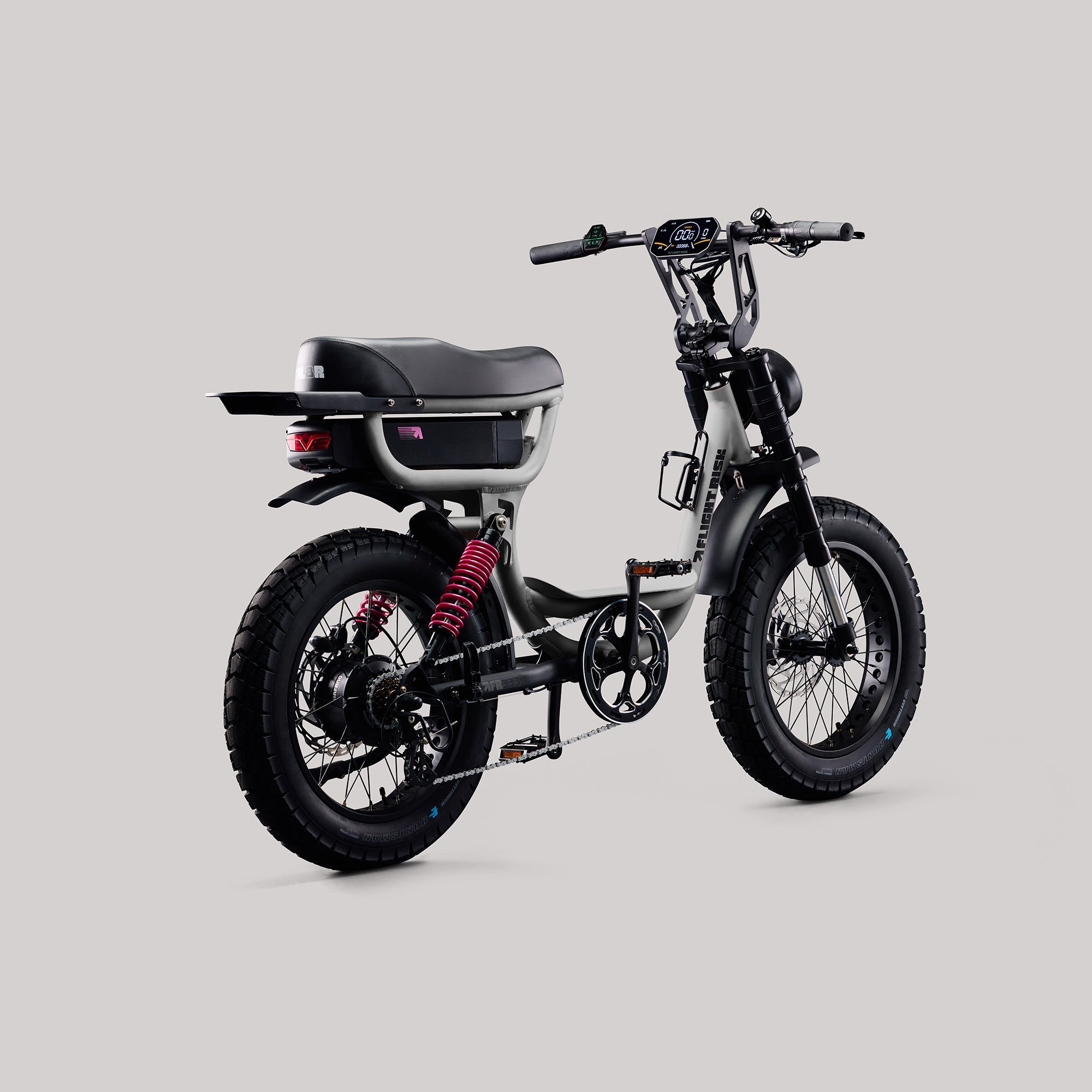 FR333 Ebike in Silver | Flight Risk Australia – Zooz Bikes
