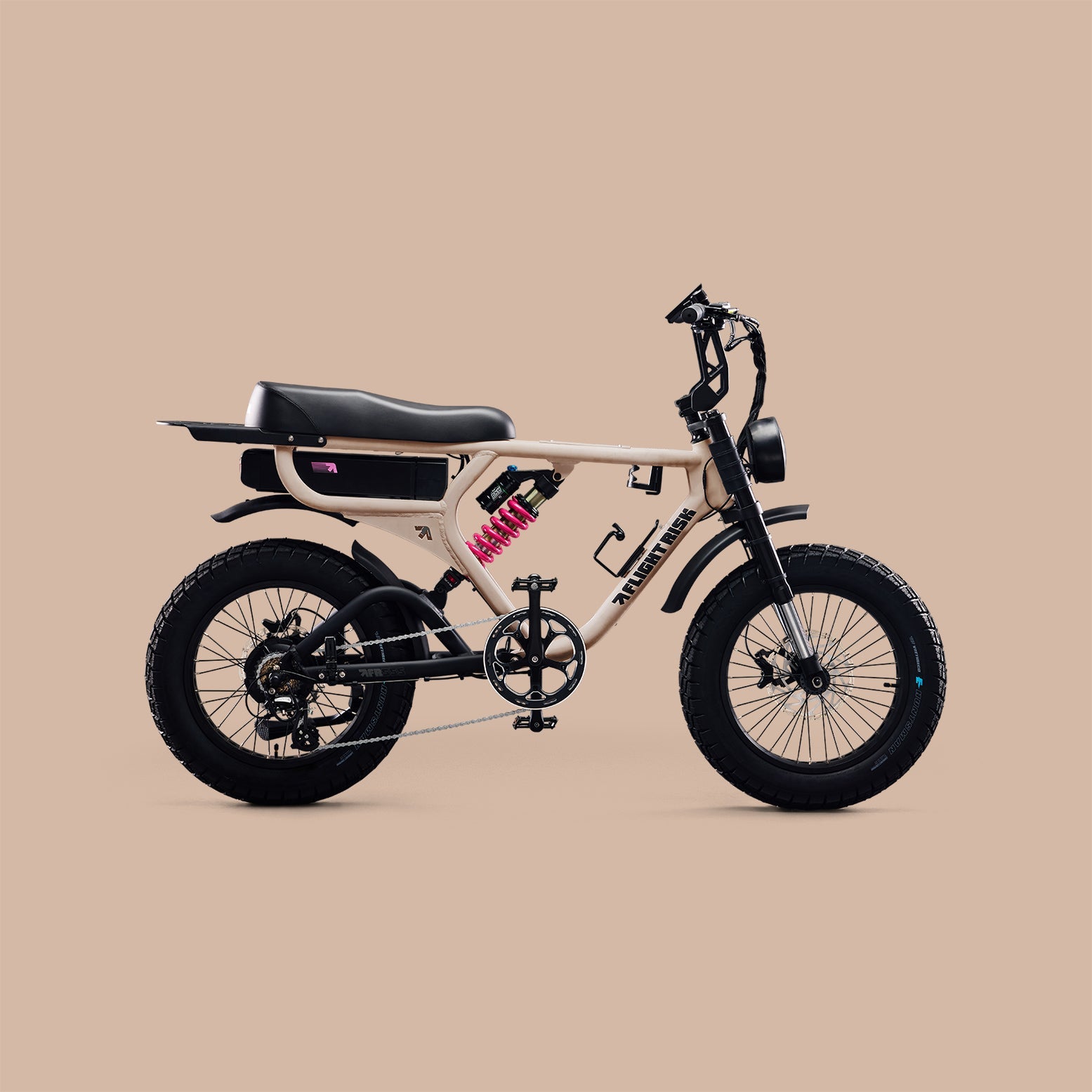 FR555 - Champagne E-bike with GPS from Flight Risk – Zooz Bikes